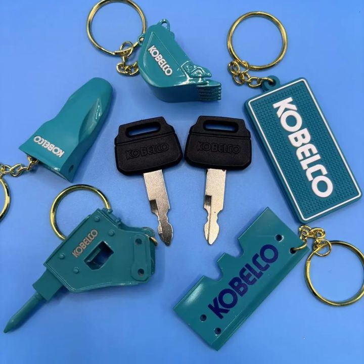 2pcs K250 Key For Kobelco For Excavator Heavy Equipment Keychain ...