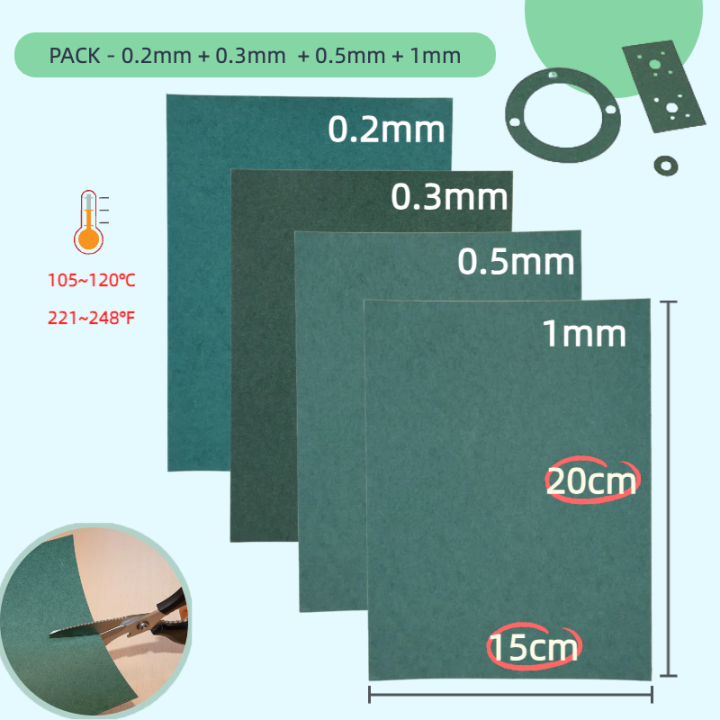 Gasket Paper Sheets 20x15cm | Tear-Resistant Heatproof Oil-Resistant ...