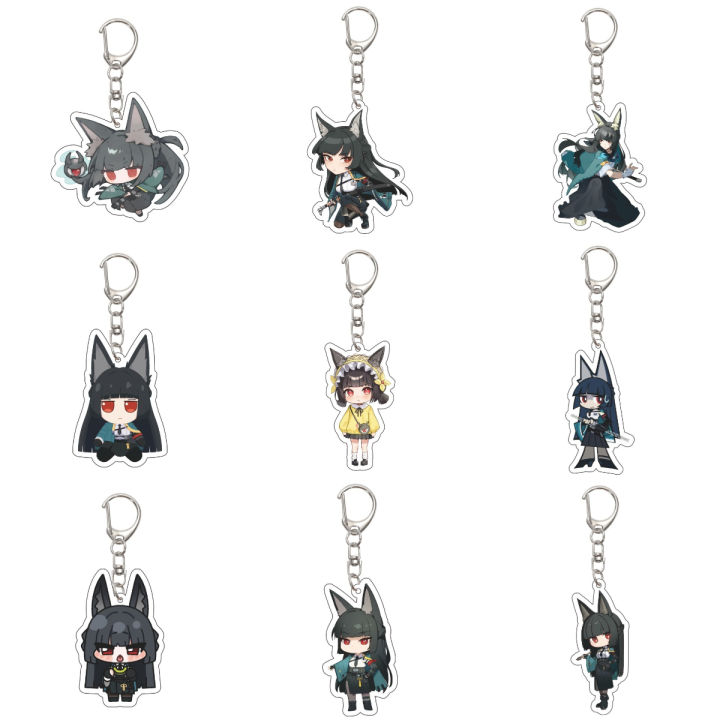 55MM Anime Zenless Zone Zero Keychain Hoshimi Miyabi Key Chain Acrylic ...