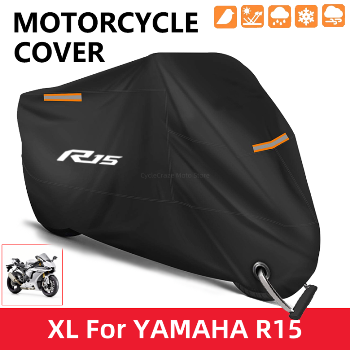 Motorcycle Cover Waterproof Outdoor Scooter UV Protector Dust Rain ...