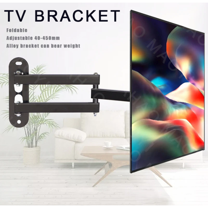 TV Monitor Mounts LCD LED Monitor Wall Mount Bracket Adjustable TV ...