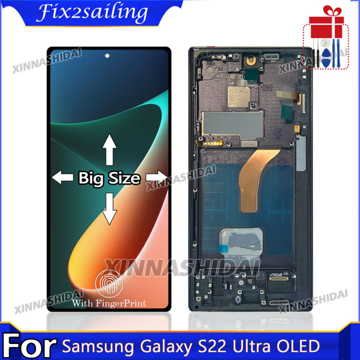 NEW OLED Display For Samsung Galaxy S22 Ultra LCD Display Touch Screen ...