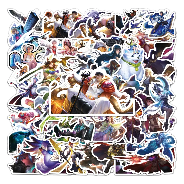 50 Piece Arena of Valor Stickers Waterproof DIY For Phones Laptop Car ...