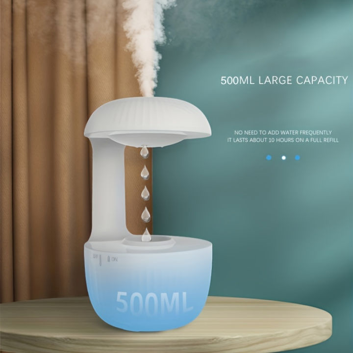 Weightless Water Drop Air Humidifier with Anti Gravity Technology Night ...