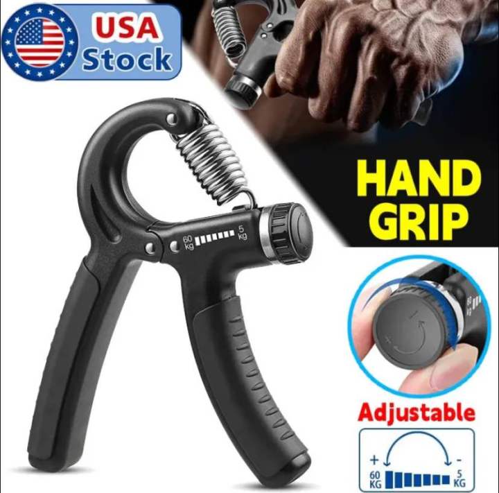 HISTRO: 5–60 kg Adjustable Grip Strengthening Plastic Hand Grip For ...