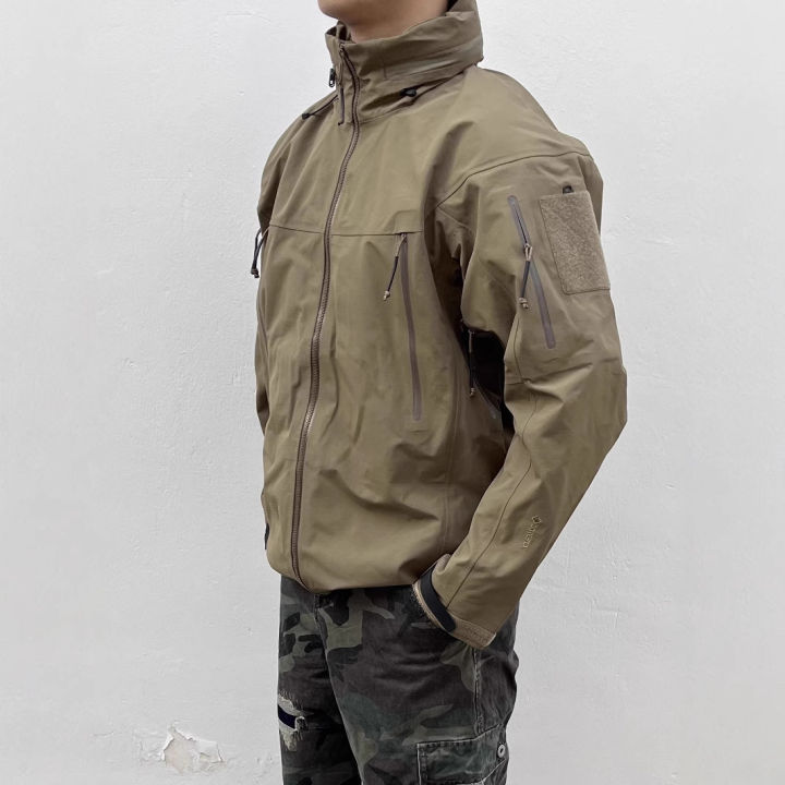 Outdoor Hard-shell Hooded Three-proof Zipper Tough Down Jacket, Sports ...