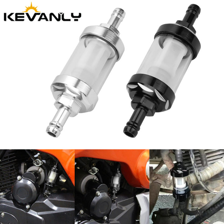 Universal Motorcycle Fuel Filter 8mm Engine Inline Carb CNC Gasoline ...