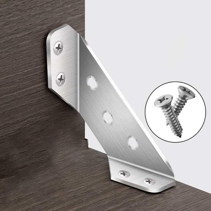 4/10/30pcs Corner Brackets Stainless Steel Furniture Angle Shelf ...
