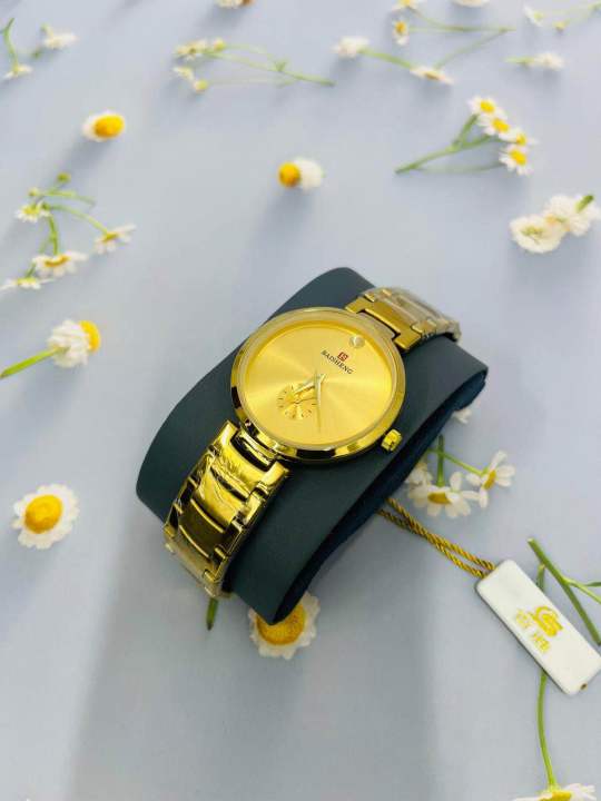 New Men’s And Boys Casual BAISHENG Gold/Black/Silver Watch | Daraz.lk
