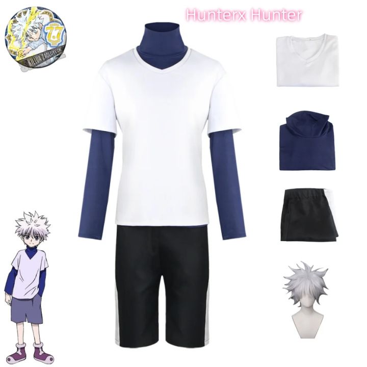 Hunter x Hunter Killua Zoldyck Cosplay Costume Number 99 Badge ...