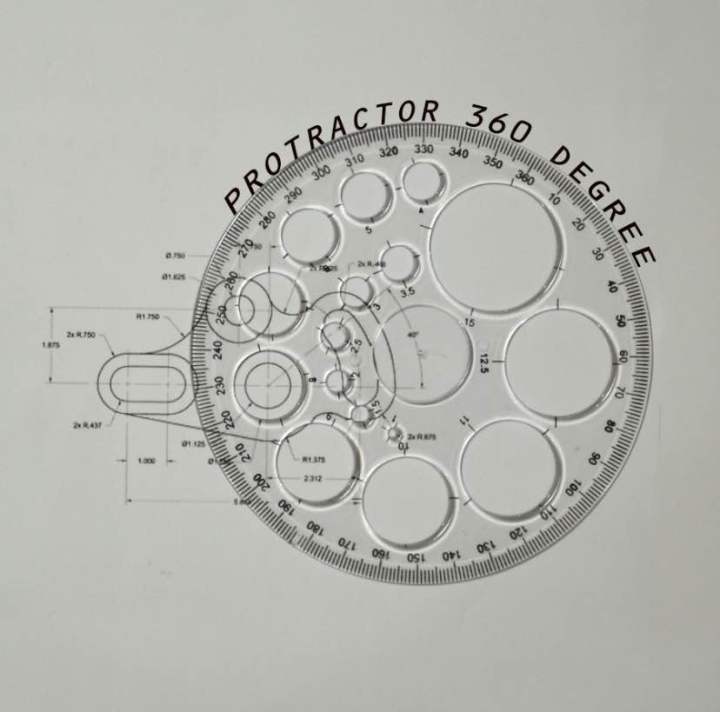 Round Protractor Measuring Ruler 360 Degree Protractor | Daraz.pk