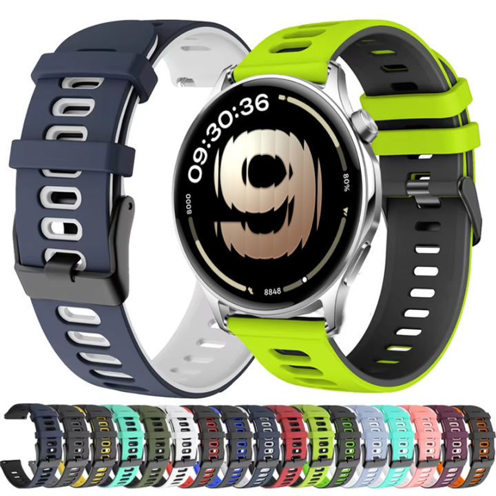 22mm Sports Two-Tone Strap For OPPO Watch S/OPPO Watch X X2 4 Pro ...