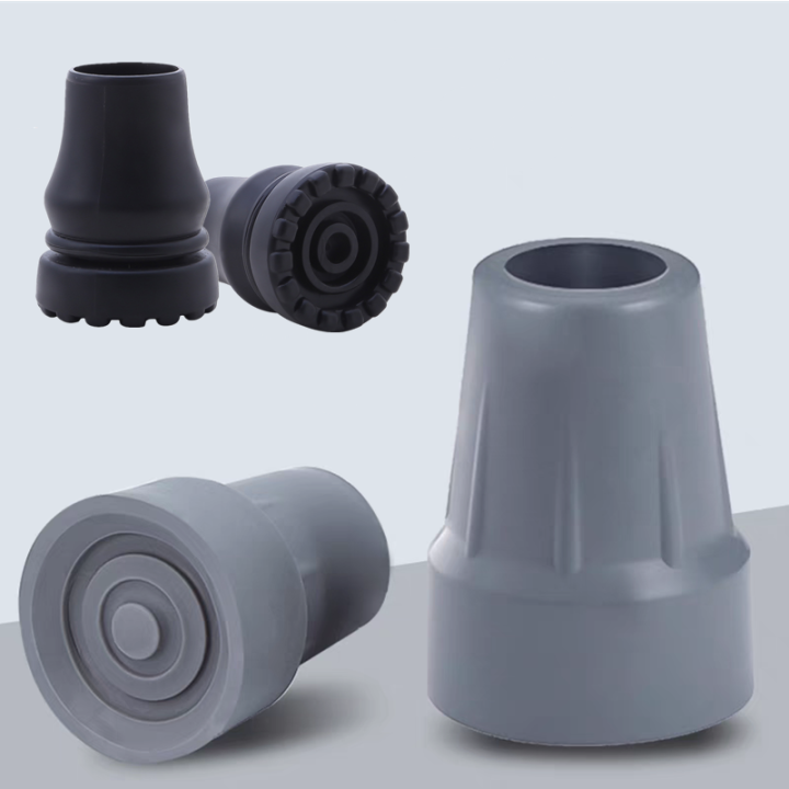 Rubber Trekking Pole Cap Walking Stick Crutch Cane Bottom Pads Cover ...