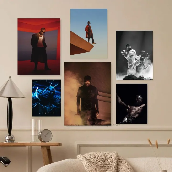 1pc UTOPIA Travis Scott Self-adhesive Art Poster Waterproof Paper ...