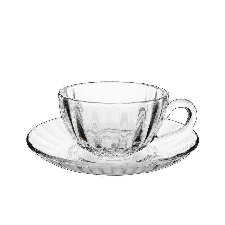 Delisoga Glassware Tea Cup & Saucer 12 Pcs | Daraz.pk
