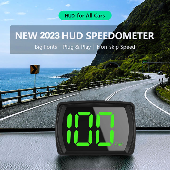 Universal Digital GPS Speedometer Dual Chips KMH MPH Reminder Meter HD ...