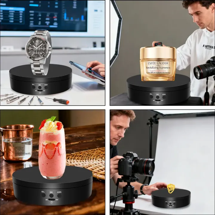 Motorised Rotating Mirror Display Stand,360 Degree Turntable, Jewellery ...