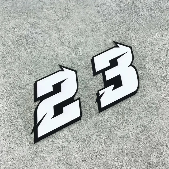 JDM Style 0123456789 Numbers DIY Racing Driver Number Waterproof ...