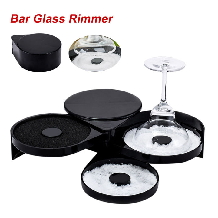 3 Tier Bar Glass Rimmer for Margarita and Cocktail Bartender Kit Lime ...