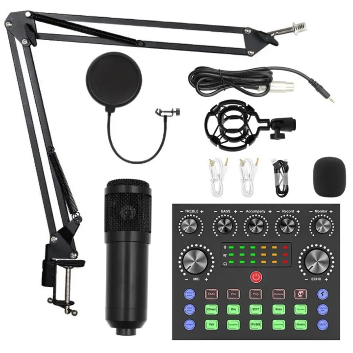 Professional BM800 Condenser Microphone Kit V8Sound Card Set Audio ...
