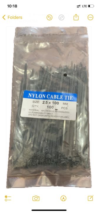 Cable Tie Pack High Quality 2.5mm 4inch / 100pcs / Black/ White | Daraz.lk