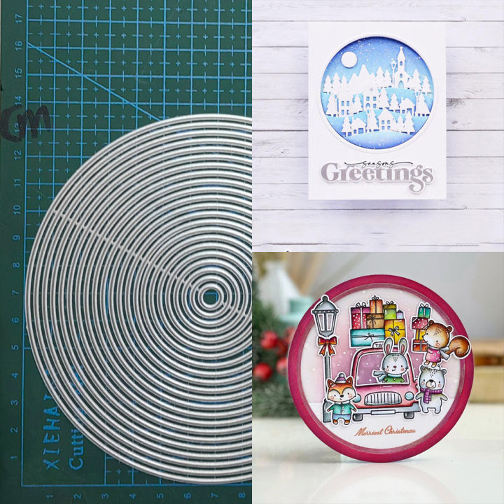 Circle border Metal Cutting Dies Stencil DIY Scrapbooking Embossing ...