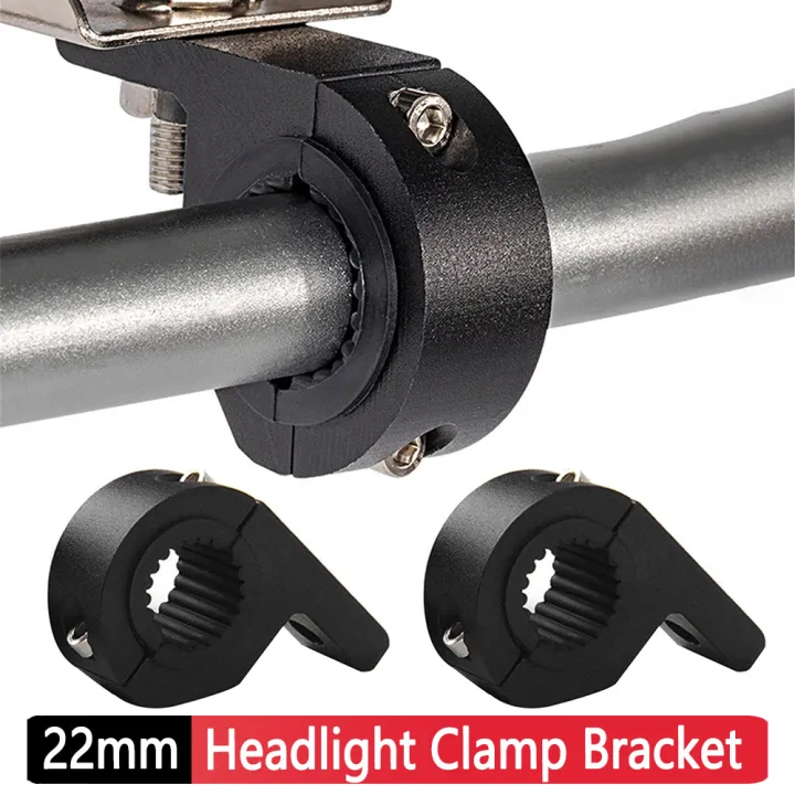 Motorcycle LED Headlight Clamps Brackets Tube Clamp Mount Kit Aluminum ...