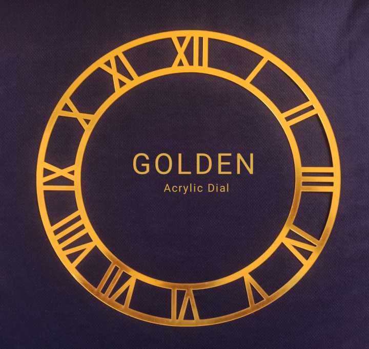 8 inches acrylic dial for resin clock (golden &silver) , acrylic dialer ...