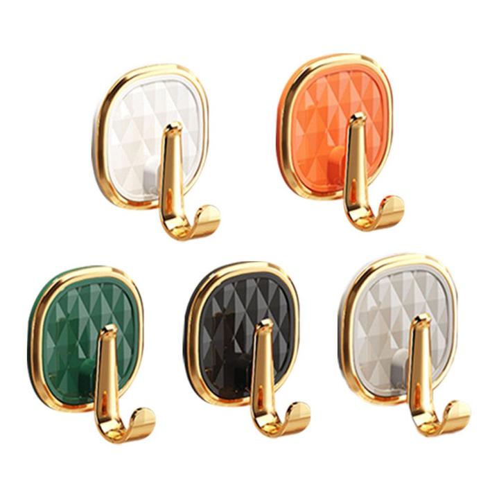 1/2/4/5/10pcs Strong Adhesive Wall Hooks Mounted Door Key Cloth Coat ...