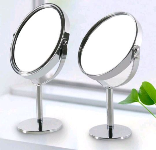 Premium Quality - TRICCK Steel Round Mirror Table Top Desktop Makeup ...