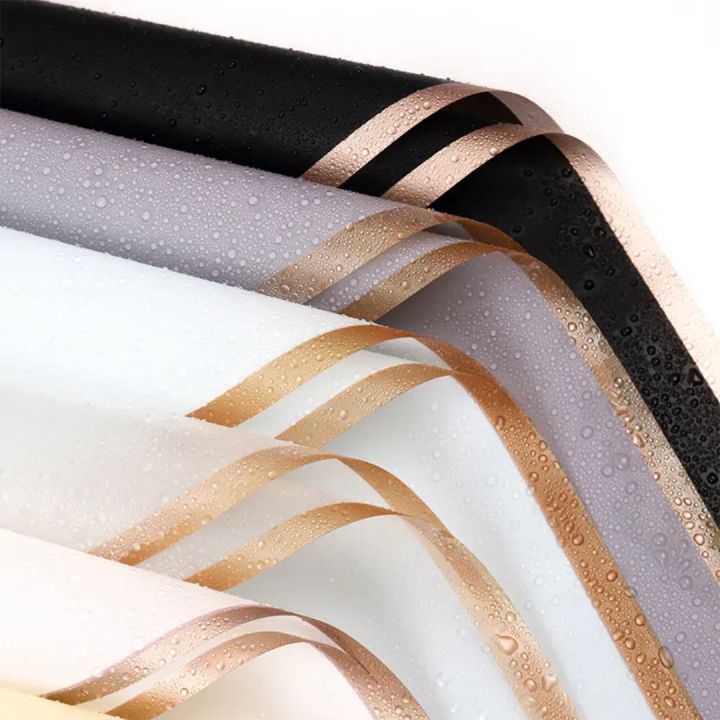 Bouquet rapping paper 10 seet paper Shinewrap 58*58CM Golden Edge ...