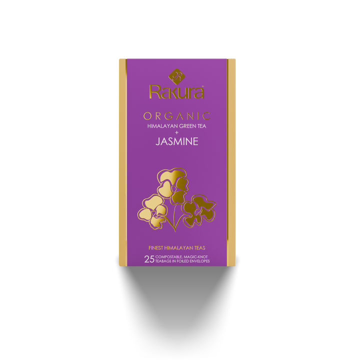 Rakura Organic Himalayan Green Tea + Jasmine 25TB | Finest Himalayan ...