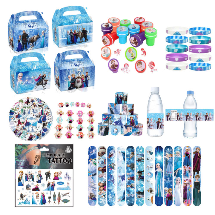 Frozen Elsa Anna Princess Party Gift Supplies Stickers Ring Slap ...