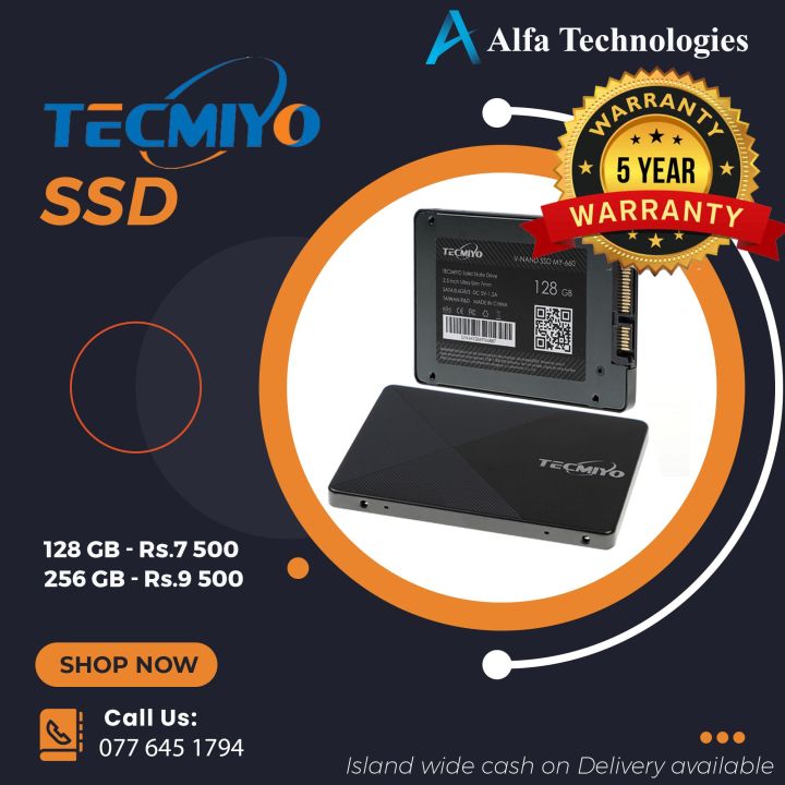SATA SSD Techmiyo Solid State Drive 128GB 256GB SSD for Desktop Laptop ...