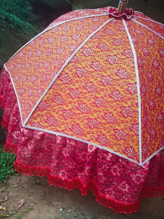 Hand maded Muthu kuda/ Muthu umbrella / 8 pannels/ pooja items | Daraz.lk