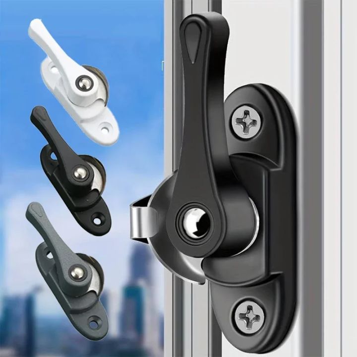 Crescent Shaped Two-way Lock Window Handle With Installation Screws ...