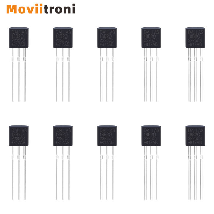 1/5/10/20pcs Temperature Sensor Electronic Chip DS18B20 TO-92 18B20 ...
