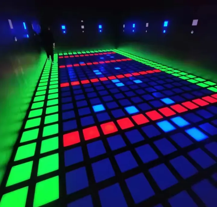 BOTAI active game floor interactive game activate led grid game led ...