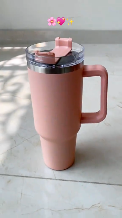 Stanley Quencher 40oz Tumbler Cup | Hot & Cold Water Bottle for Gym ...