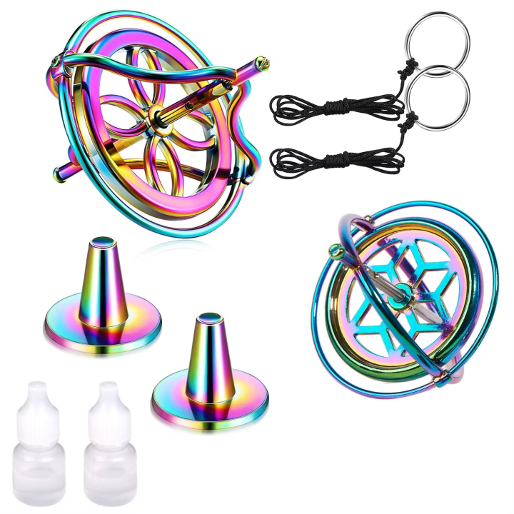 Mechanical gyroscope, metal anti gravity fingertip gyroscope toy ...
