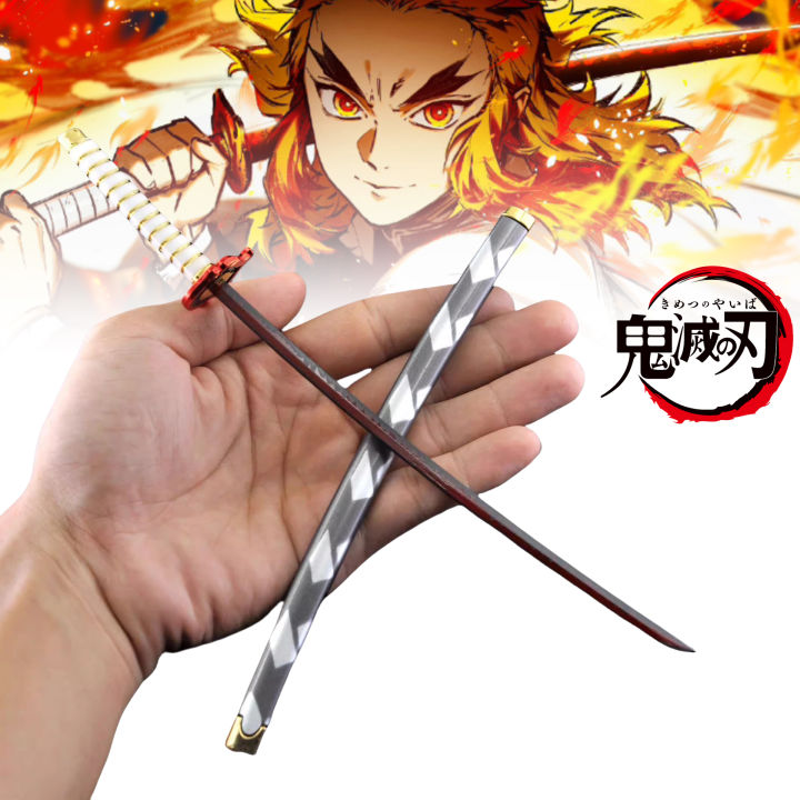 25cm Metal Demon Slayer Katana Ainme Kimetsu No Yaiba Tanjirou Mini ...