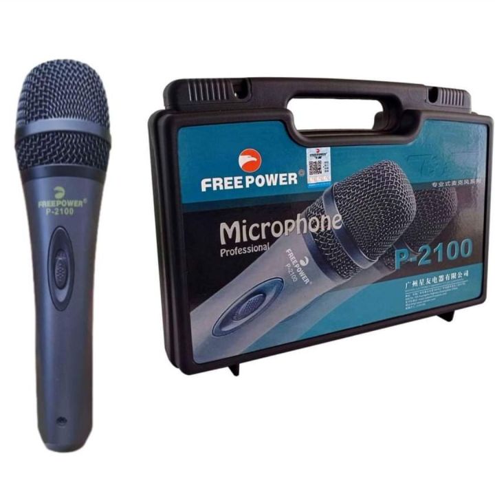 Professional Dynamic Wired Microphone Freepower P-2100 | Daraz.lk