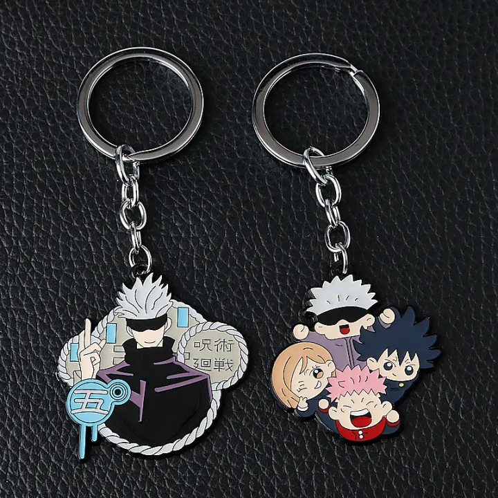 Hot Anime Jujutsu Kaisen Keychain Necklace Gojo Satoru Fushiguro Megumi ...