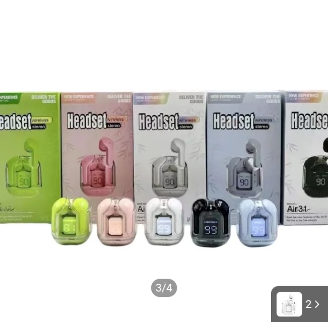 Air 31 Transparent Wireless Stereo Earbuds Bluetooth V5.3 Air 31 ...