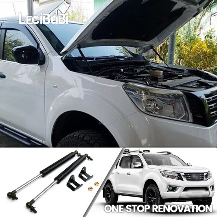 For Nissan Navara NP300 D23 2014-2019 2pcs Front Bonnet Hood Strut Lift ...