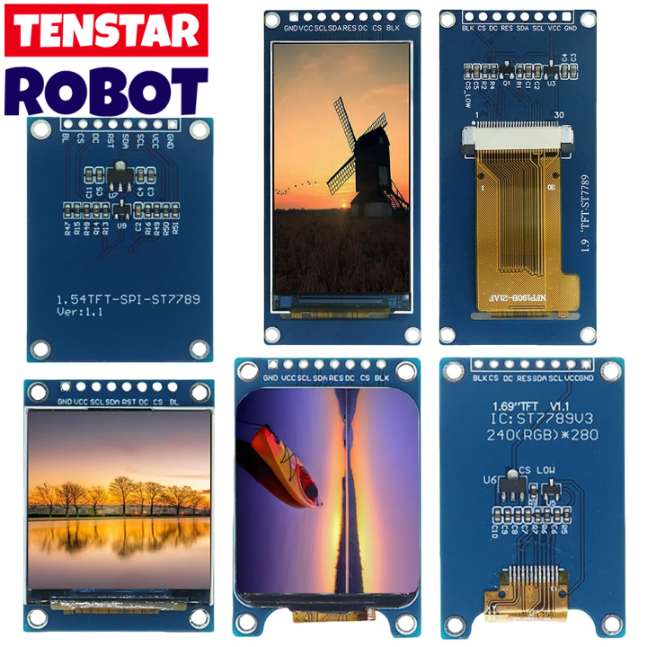 Display Module 1.54 1.69 1.9 Inch All Color Full View HD IPS TFT Screen ...