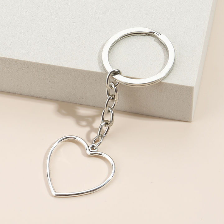 Cute Keychain Hollow Heart Key Ring Metal Key Chains Friendship Gifts ...