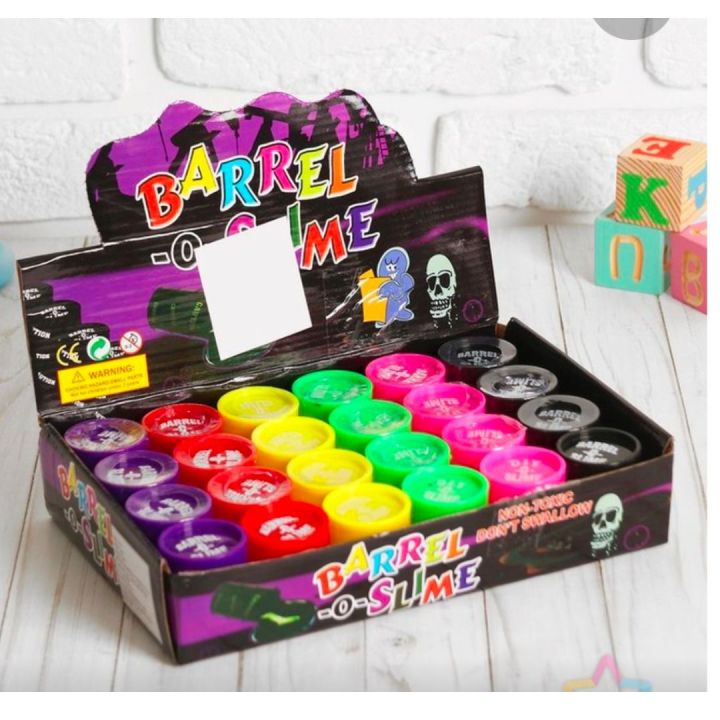 (Pack of 24) slime box multi color / Barrel o slime | Daraz.pk