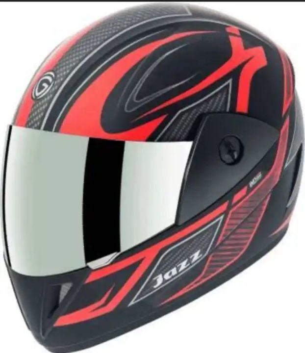 Jazz Red & Black Full Face Bick Helmet | Daraz.com.bd