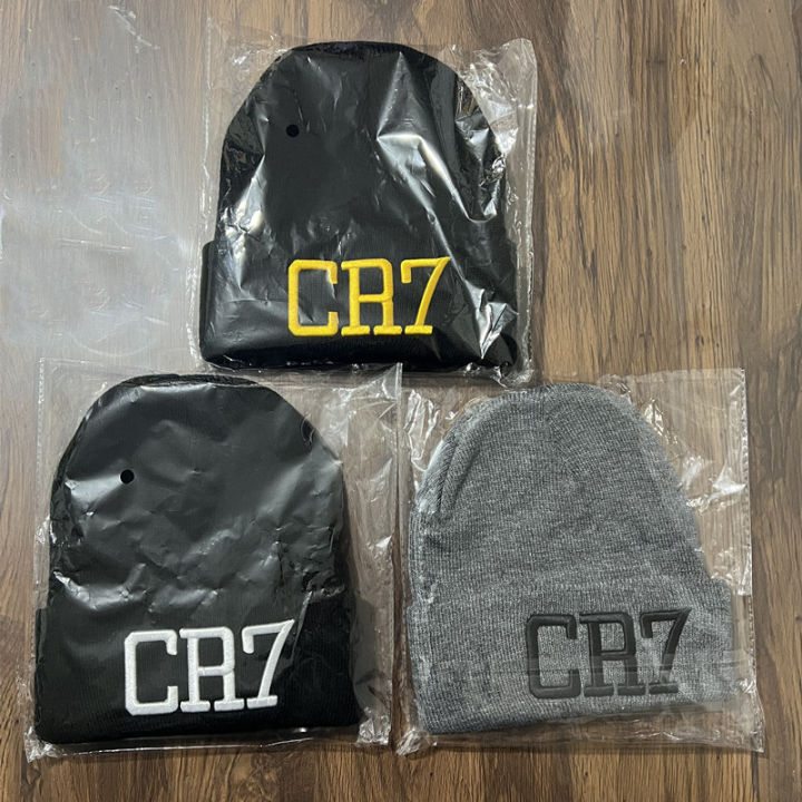 Warm Outdoor Knitted Plush Hat Cristiano Ronaldo CR7 Hats Embroidery ...